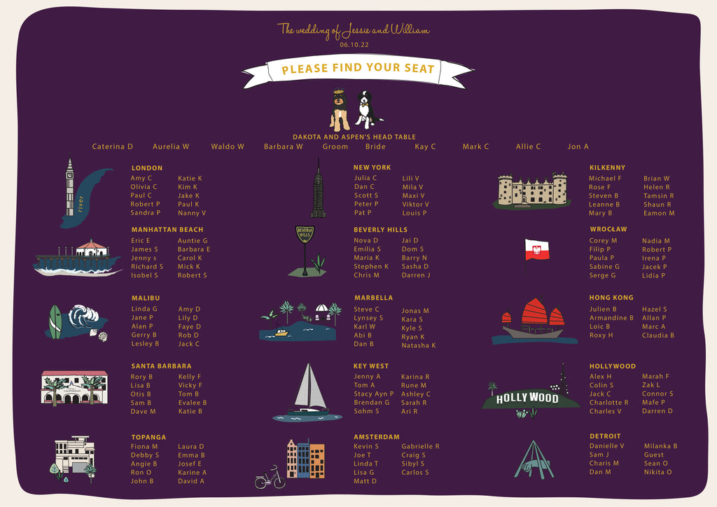Bespoke Places Table Plan | Paper and Inc