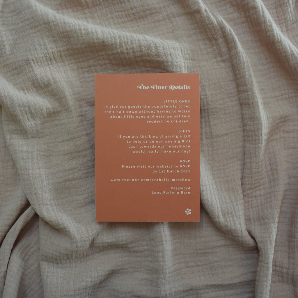 Amber Details Card | Paper and Inc